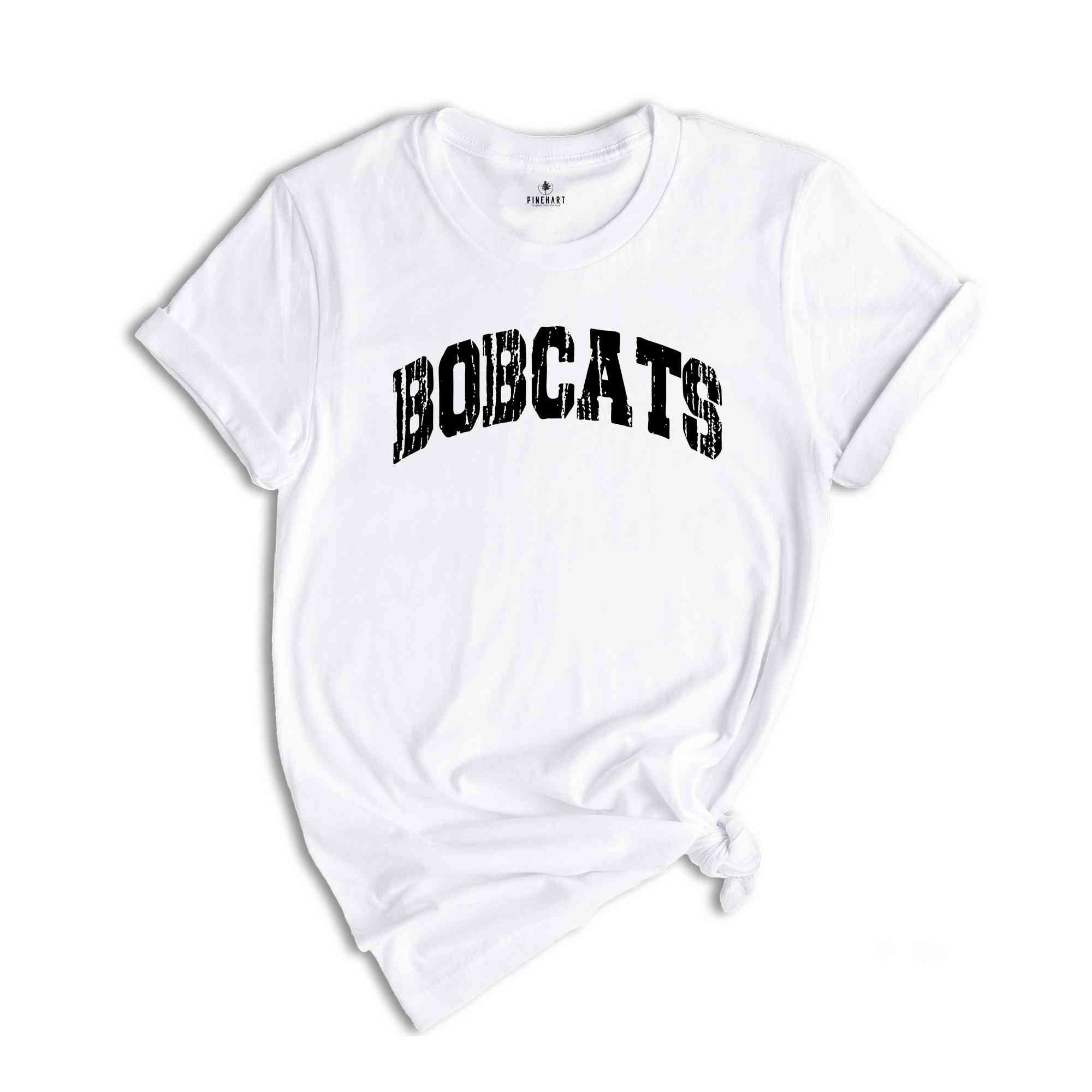 Distressed Mascot Shirt, Bobcats Mascot Shirt, Bobcats Team Spirit ...
