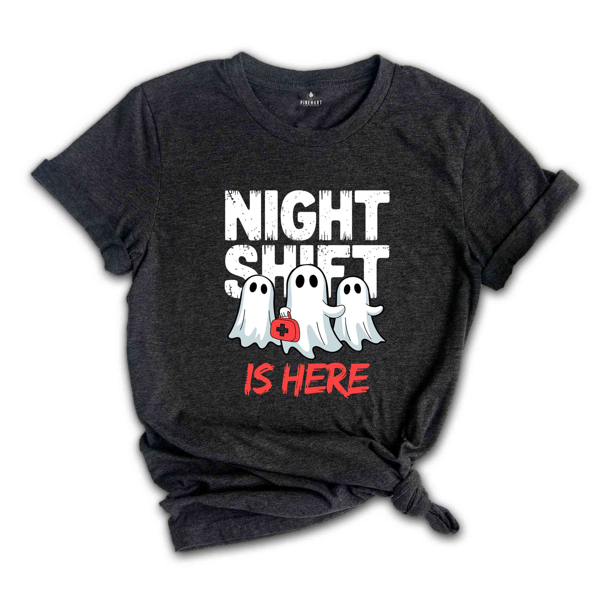Night Shift Is Here Shirt, Halloween Nurse Shirt, Halloween Nurse Gift, Funny Ghost Shirt ...