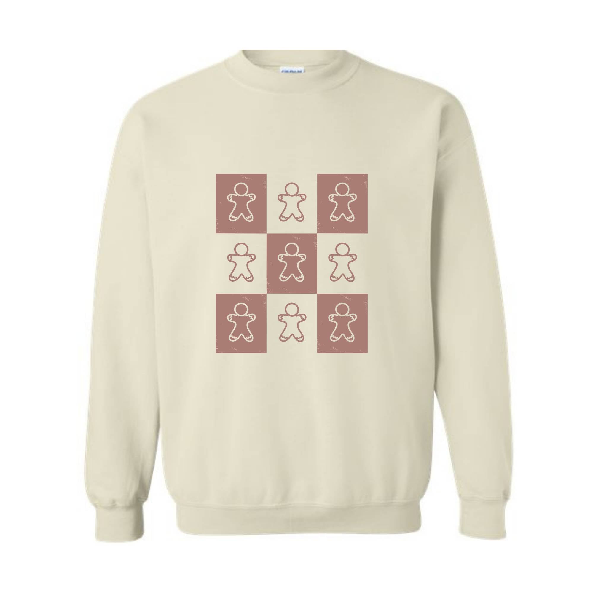 Checkered Christmas Shirt, Gingerbread Man Hoodie, Retro Christmas ...