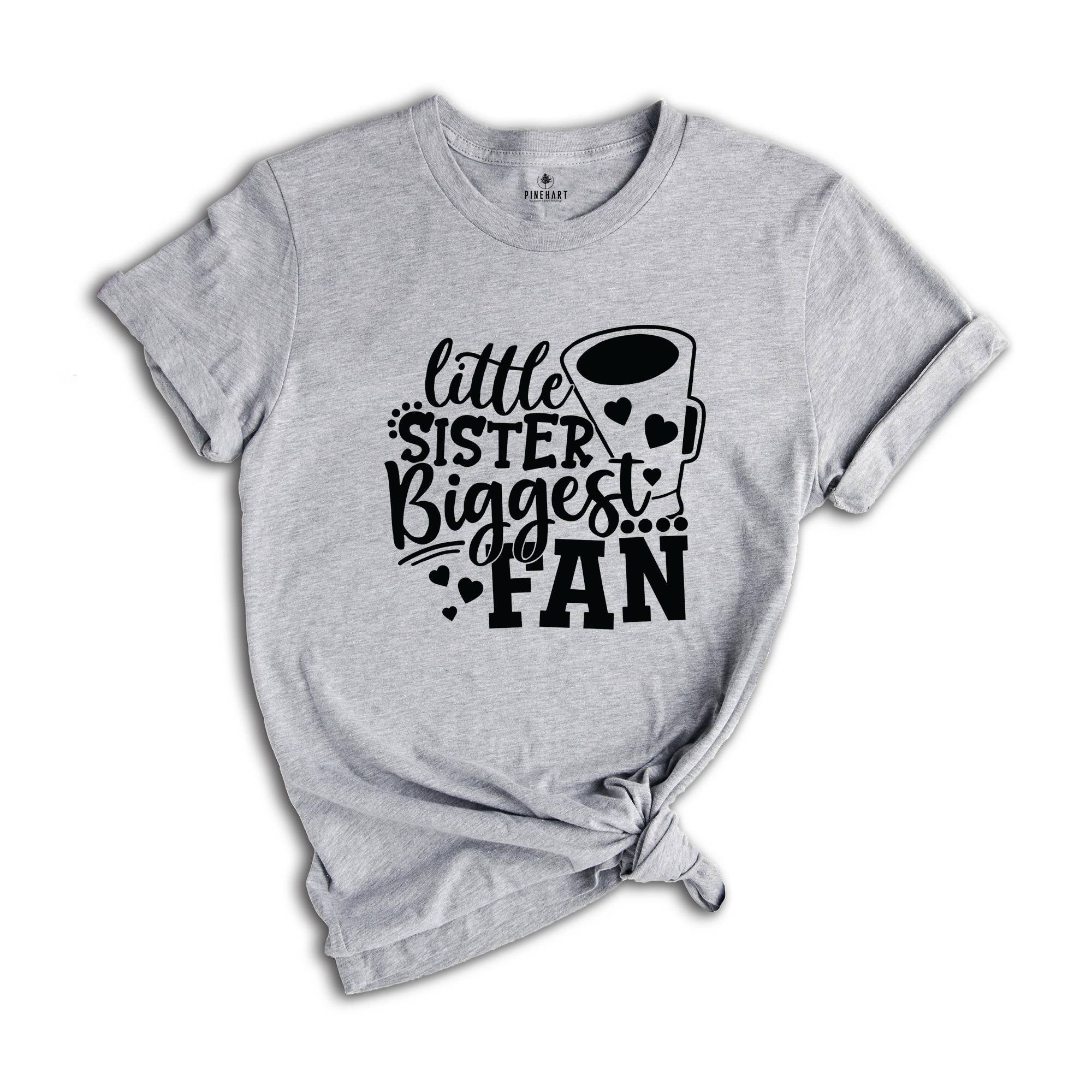 Cheer Sister Shirt, Little Sister Biggest Fan Tee, Football Sister ...