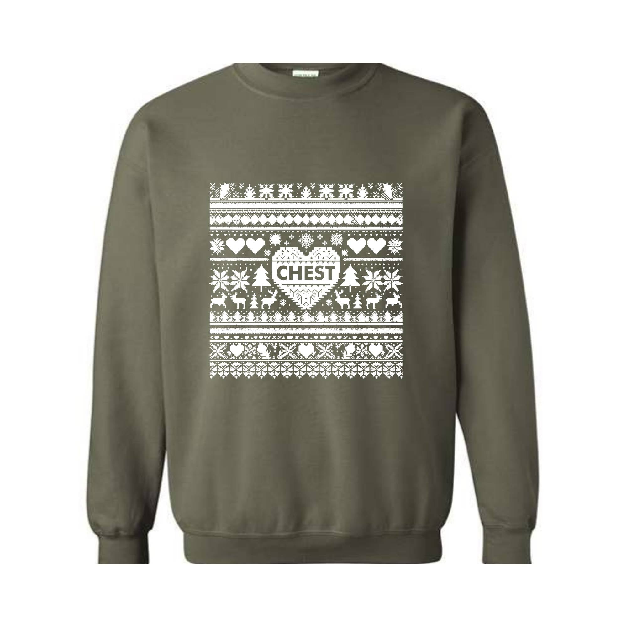 Chest Nuts Christmas Couple Sweatshirts, Funny Matching Couple ...