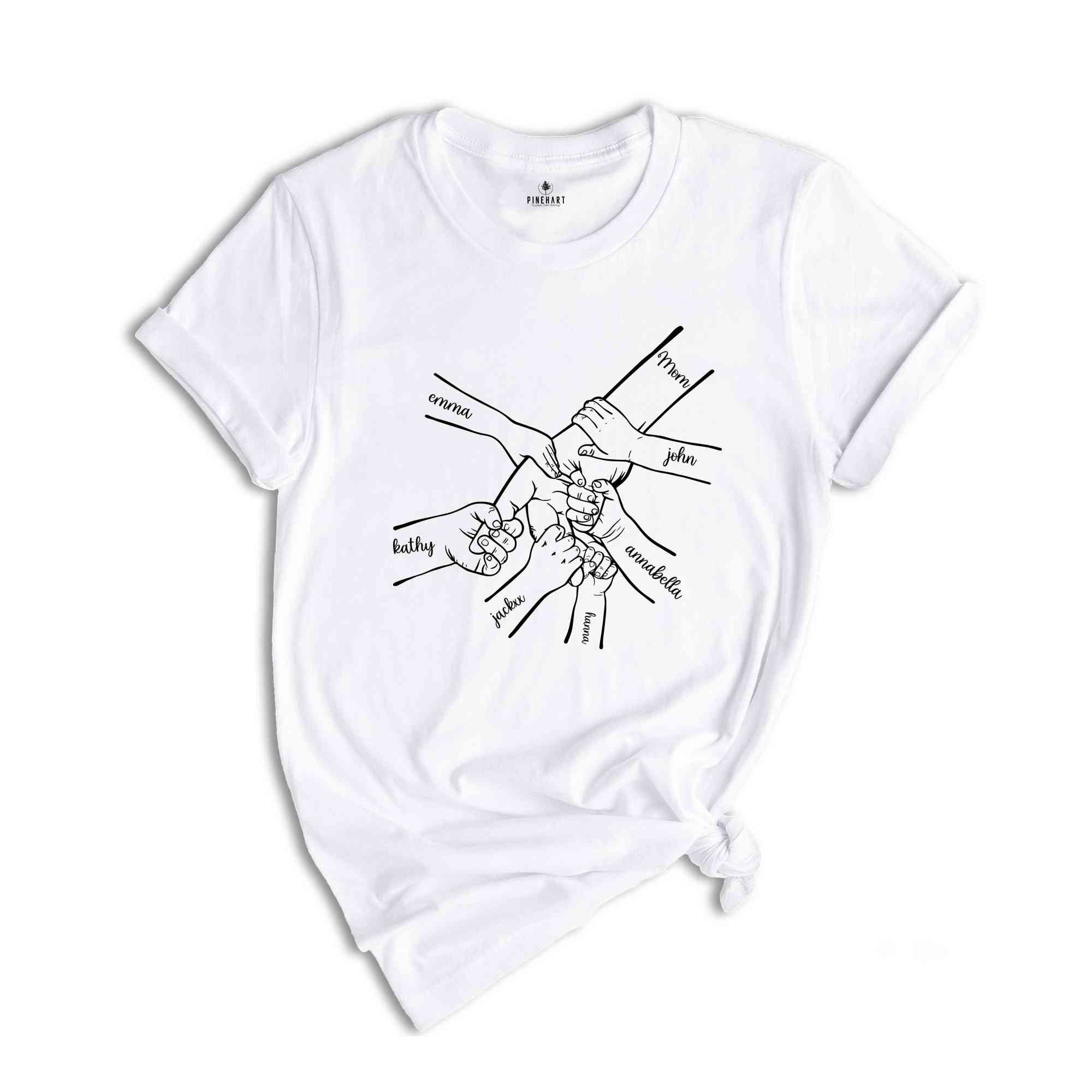 Custom Mama Hand Shirt, Personalized Mama Shirt, Custom Mama Shirt ...