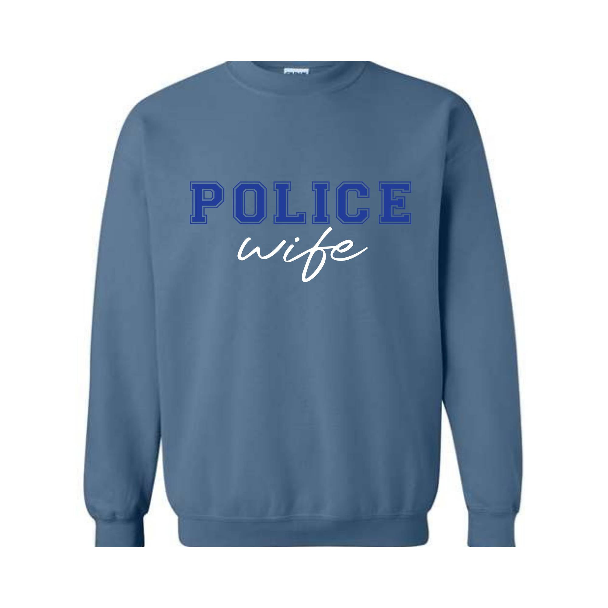 Custom Police Wife Sweatshirt, Personalized Cop Wife Hoodie, Police ...