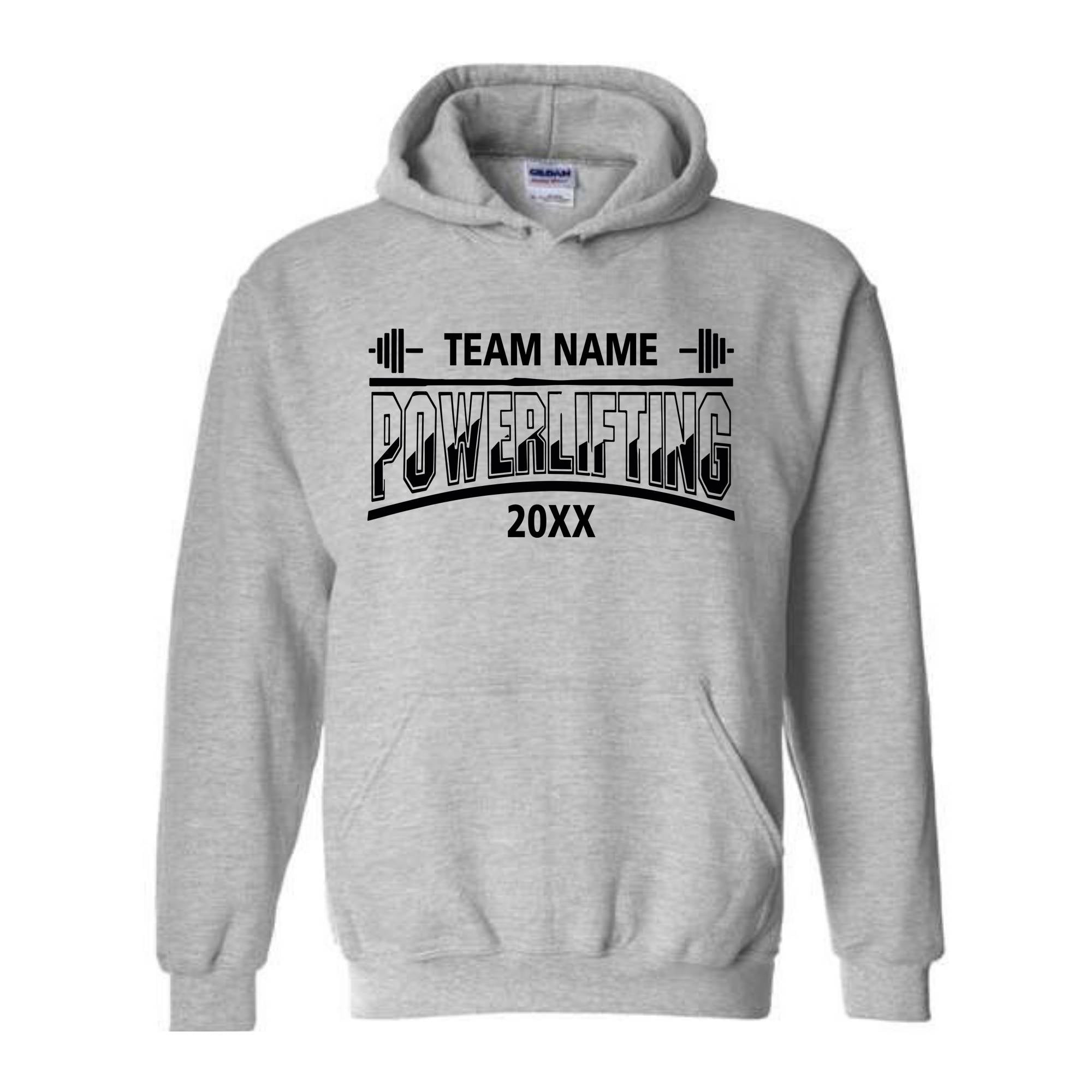 Custom Powerlifting Sweatshirt, Powerlifting Hoodie, Custom Team Name ...