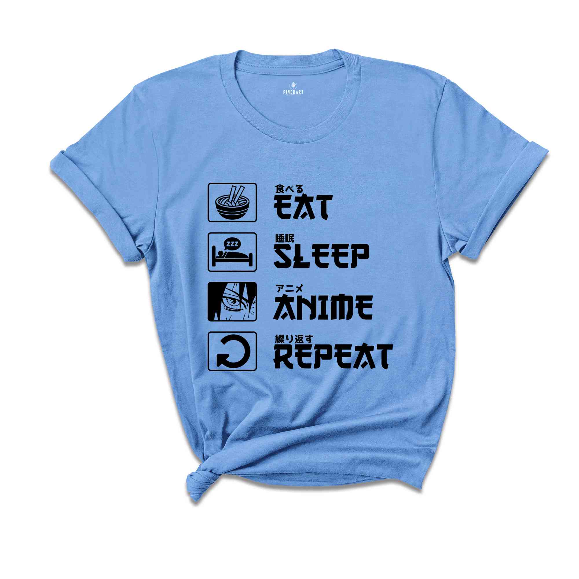 Eat Sleep Anime Repeat Shirt, Anime Shirt, Gift for Anime Lover, Gift ...
