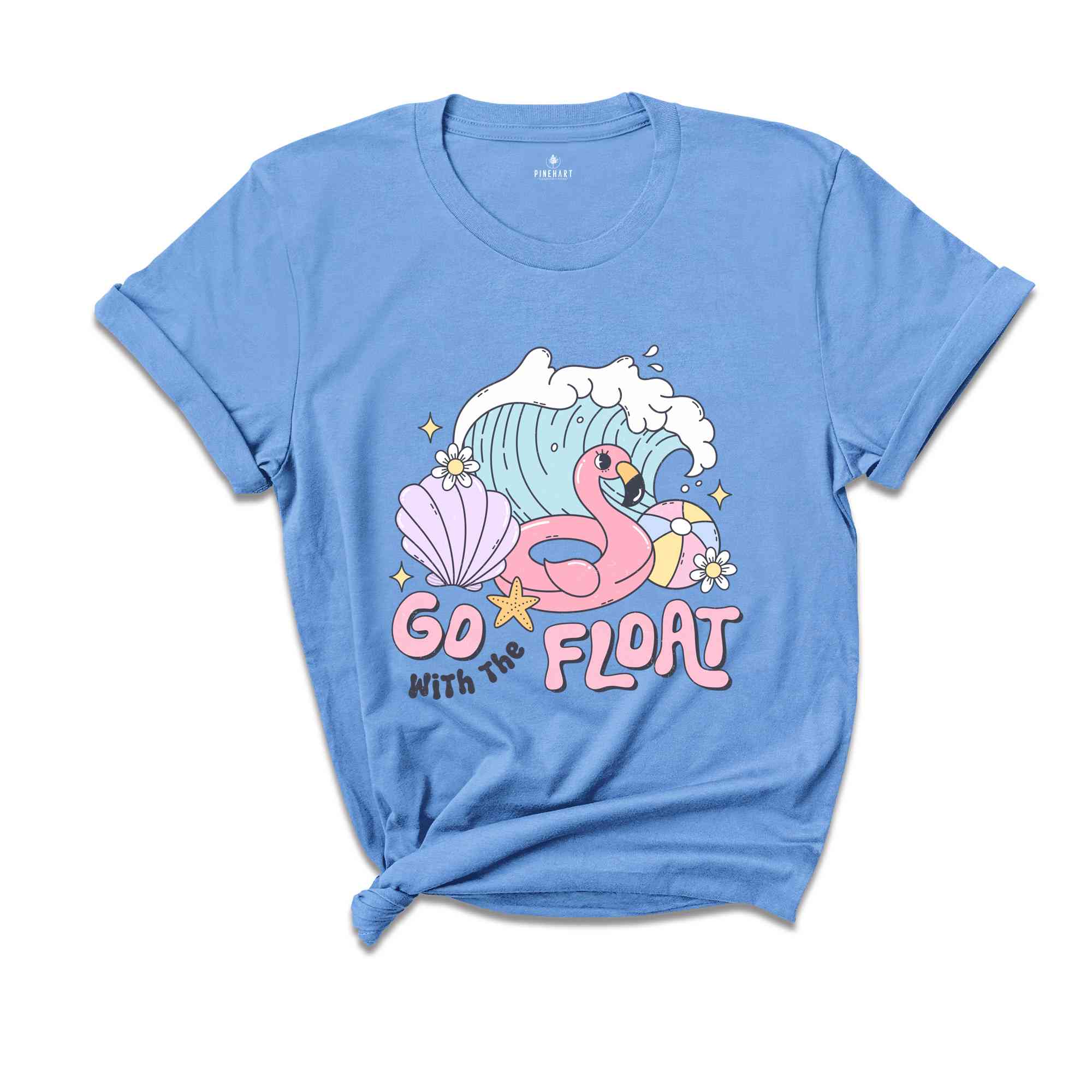 Go With The Float Shirt, Summer Vibes Shirt, Vacation Shirt, Fun Summer ...