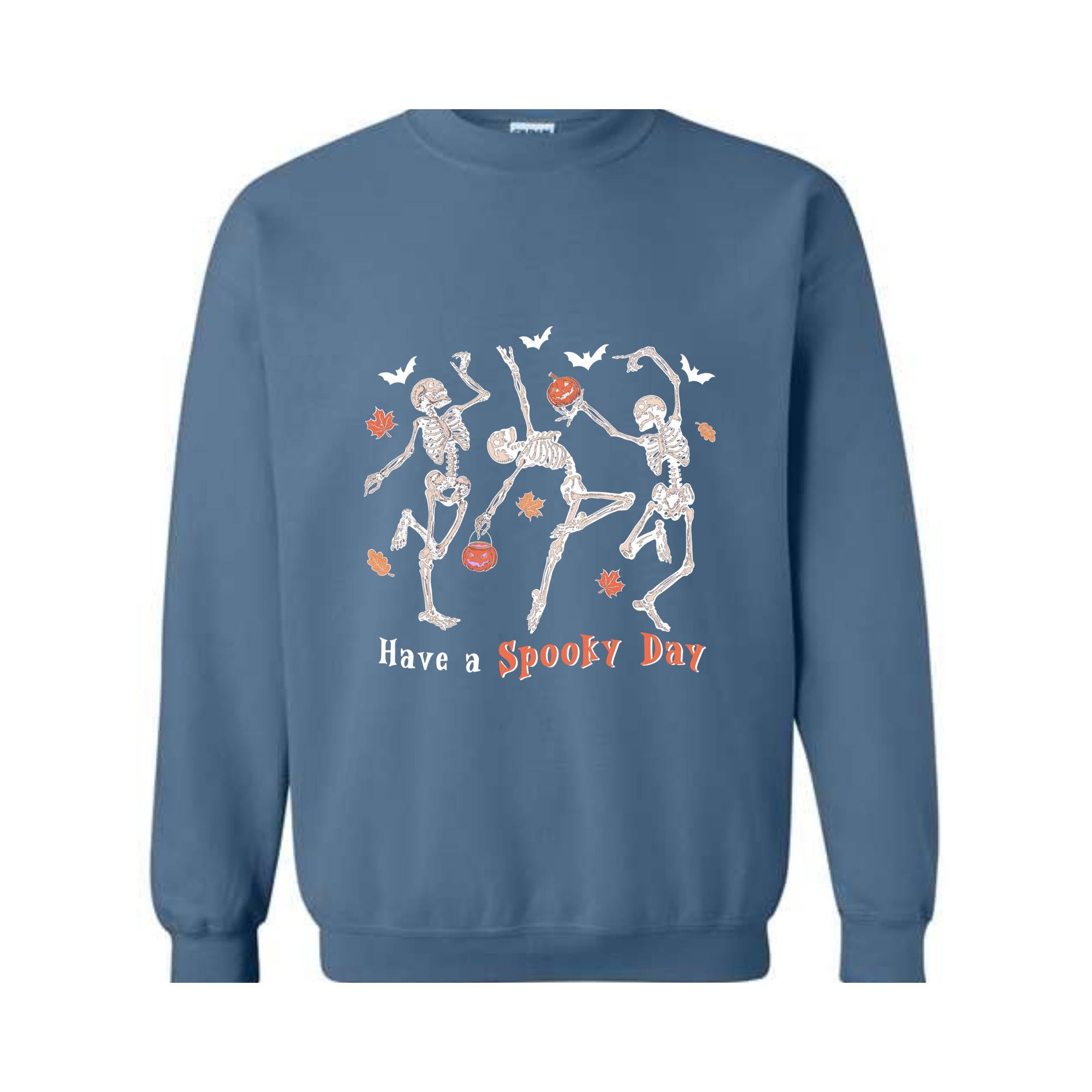 Have A Spooky Day Sweatshirt, Halloween Dancing Skeleton Sweater, Cute ...