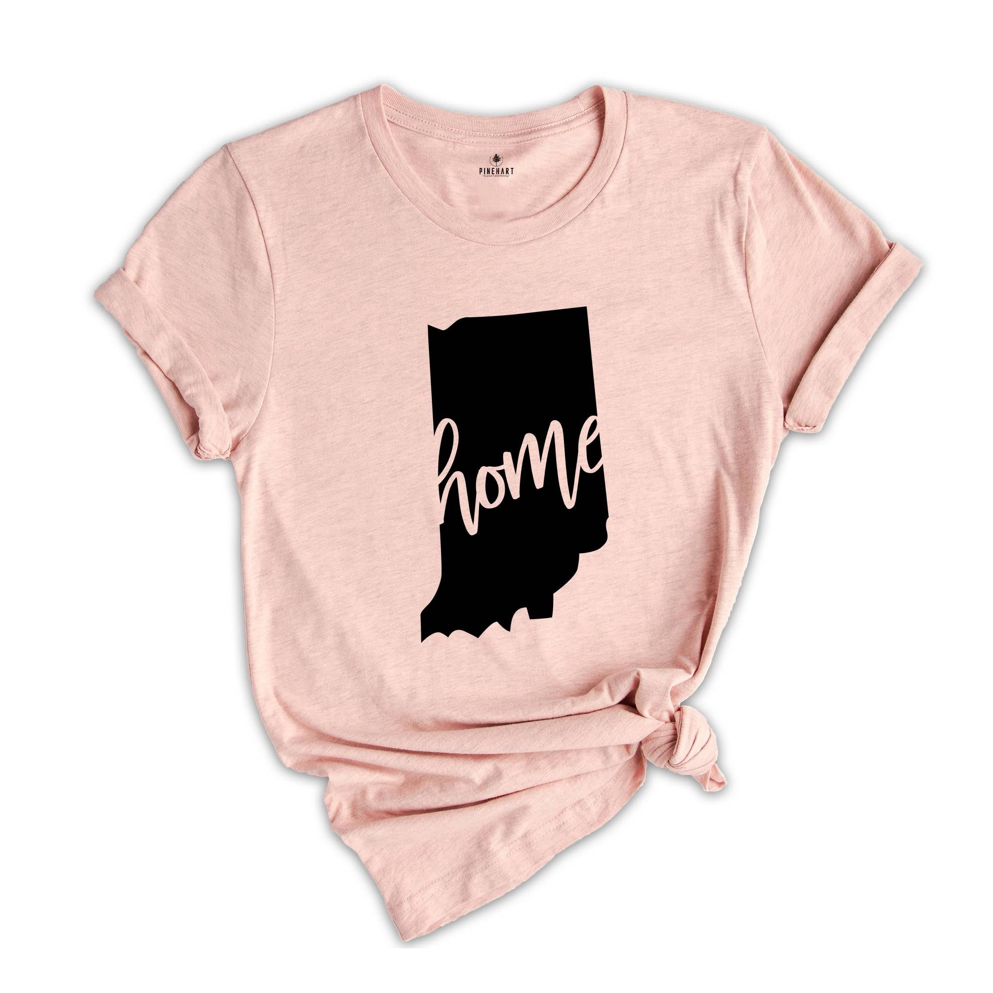 Indiana State Shirts, Indiana State Map Shirt, Indiana Travel Gifts ...