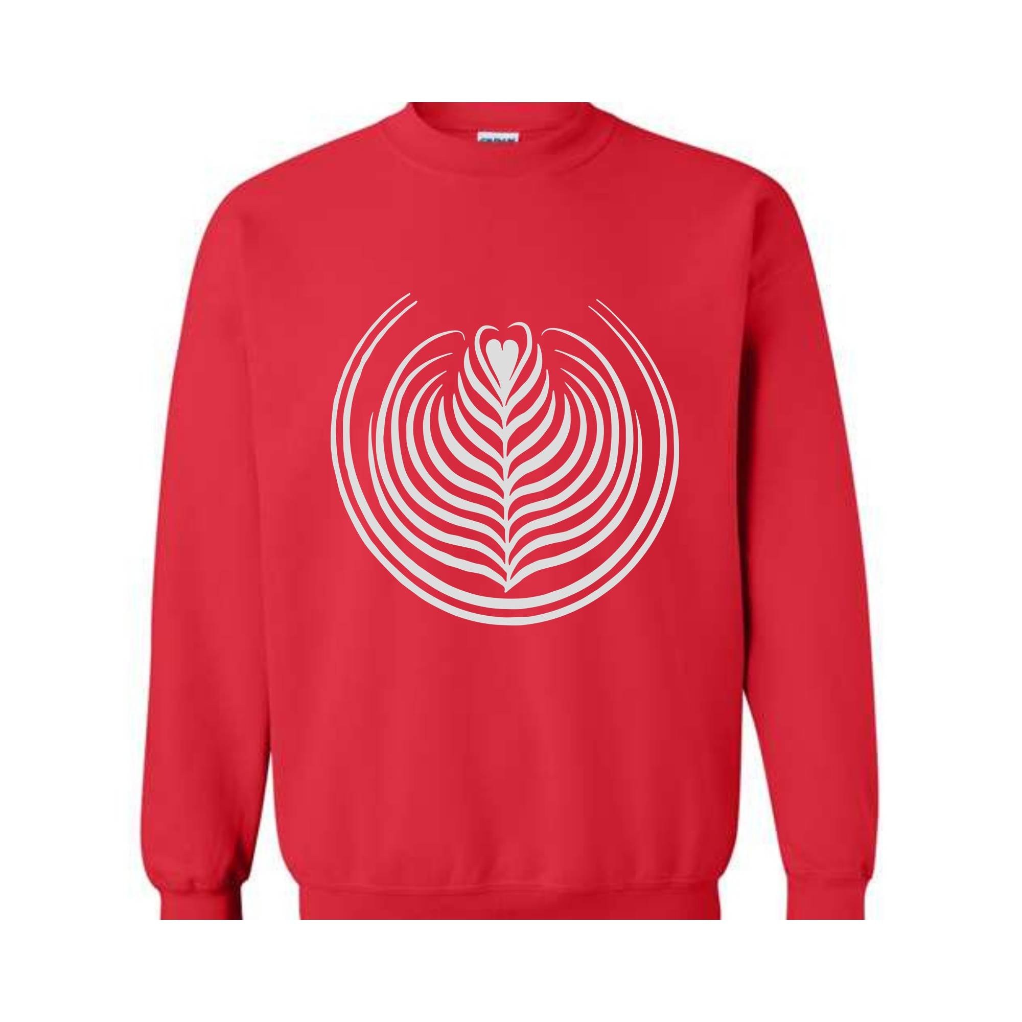 Latte Art Coffee Sweatshirt, Heather Brown Hoodie, Coffee Hoodie ...
