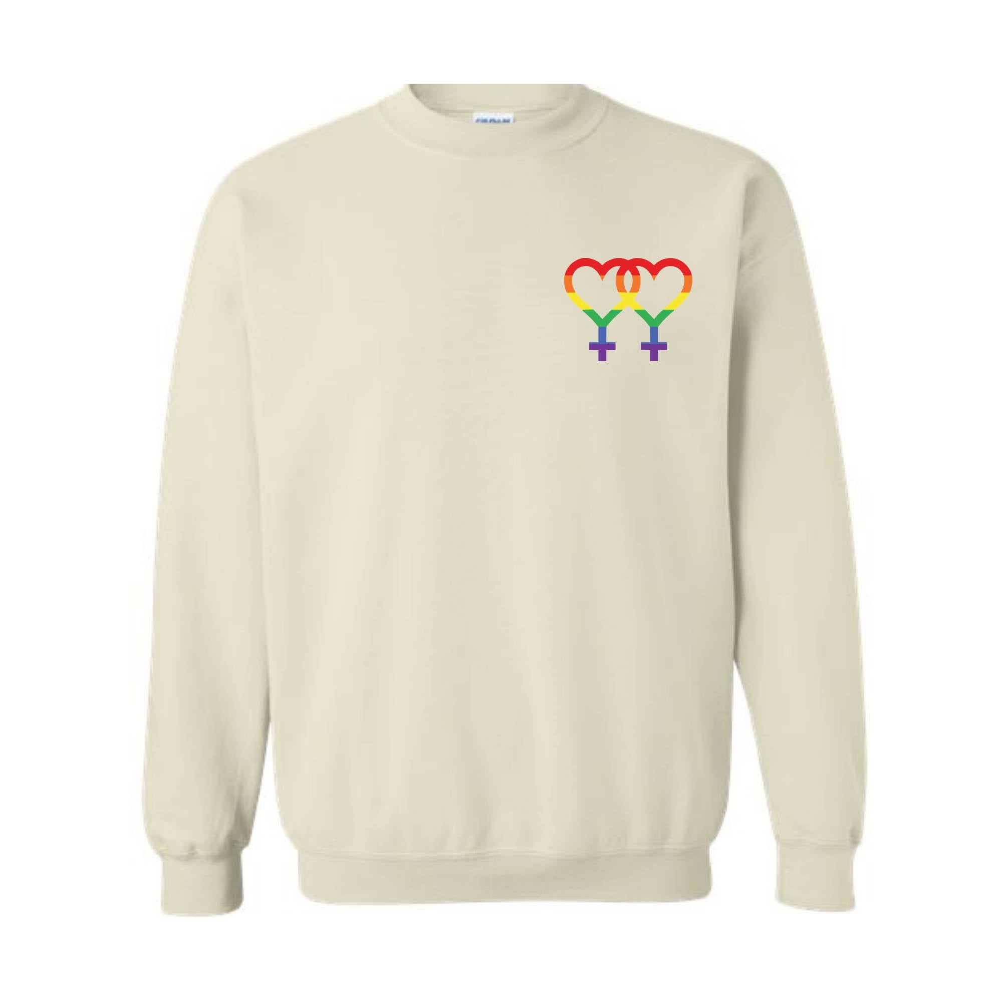 Lesbian Matching Sweatshirt, Matching Sweater , LGBT Couple Sweater ...