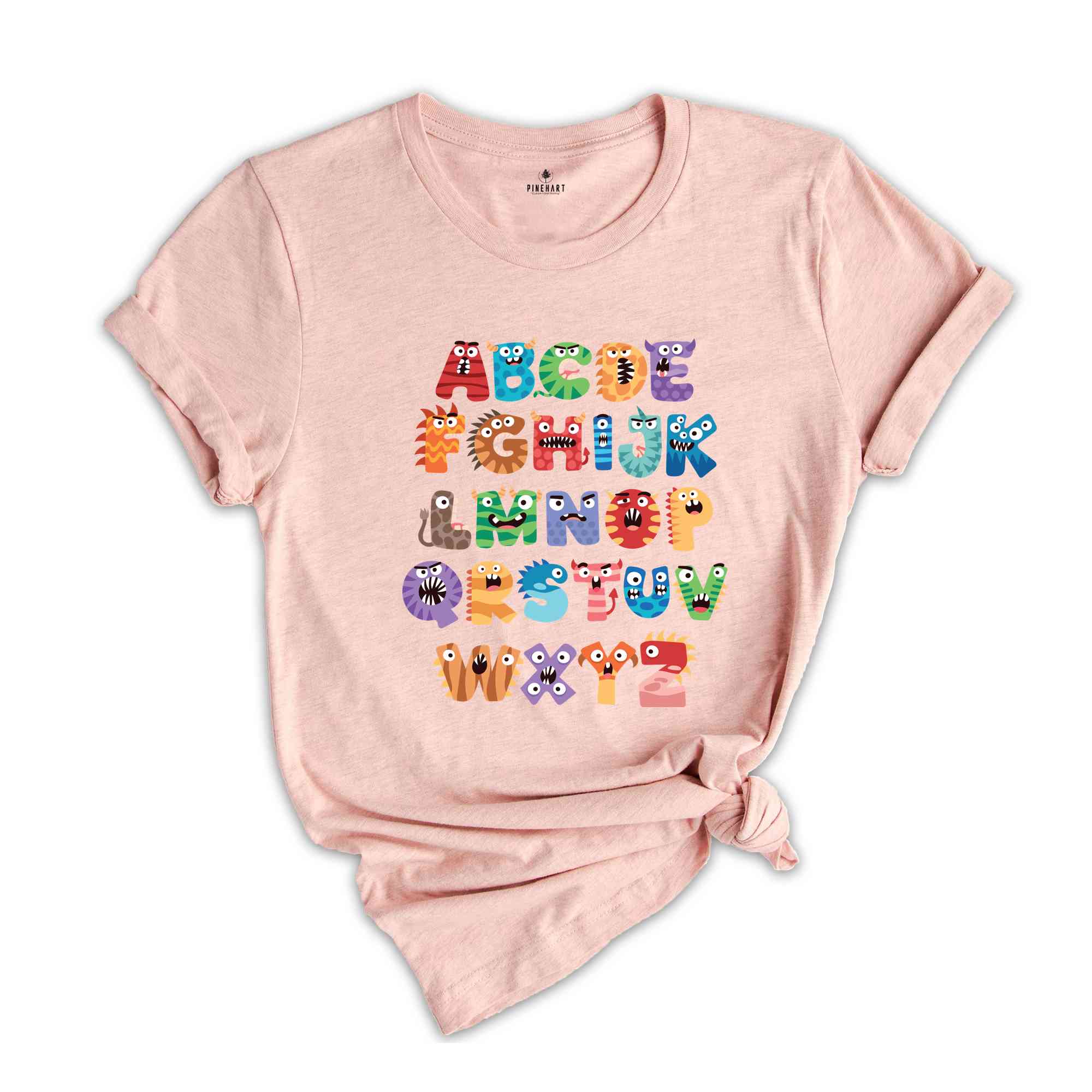 Monsters Alphabet Shirt, Colorful Alphabet Shirt, Teaching Shirt ...