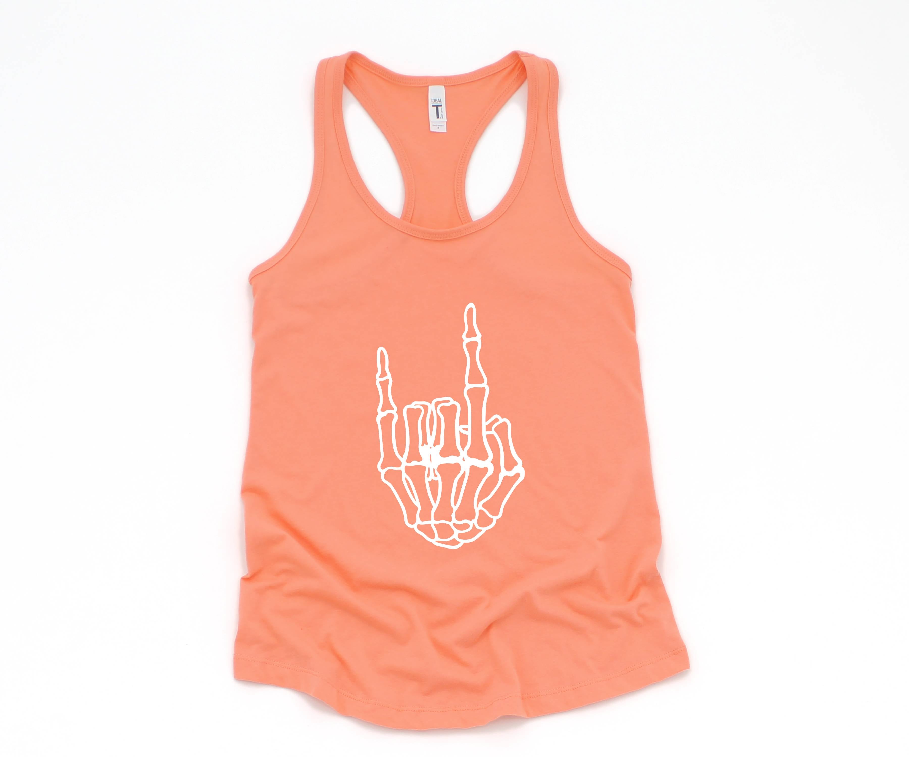 Skeleton Hand Tank Top, Vintage Peace Tank Top, Peace Tank Top, Hippie ...