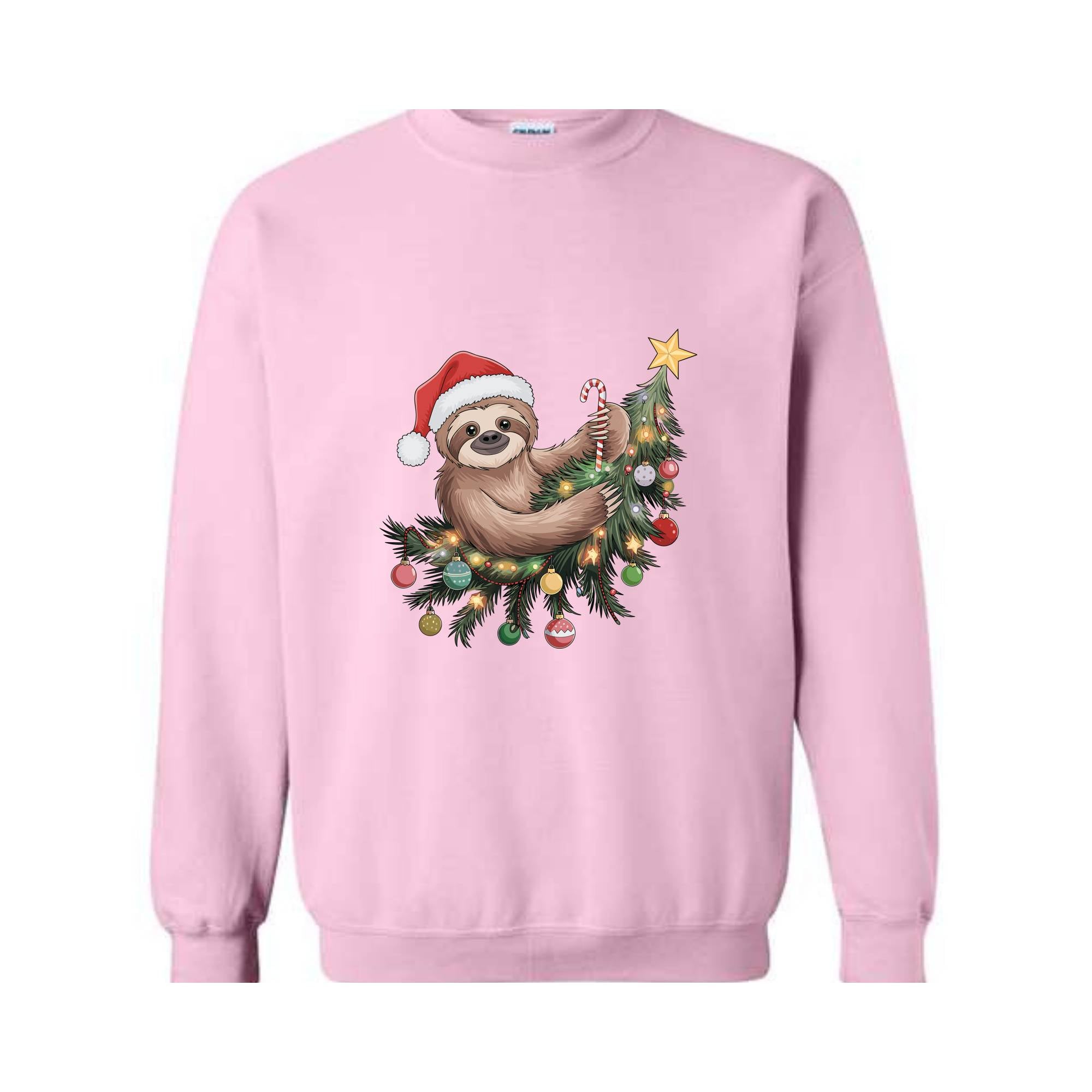 Sloth Christmas Sweatshirt, Slothmas Hoodie, Funny Sloth Sweater, Sloth ...