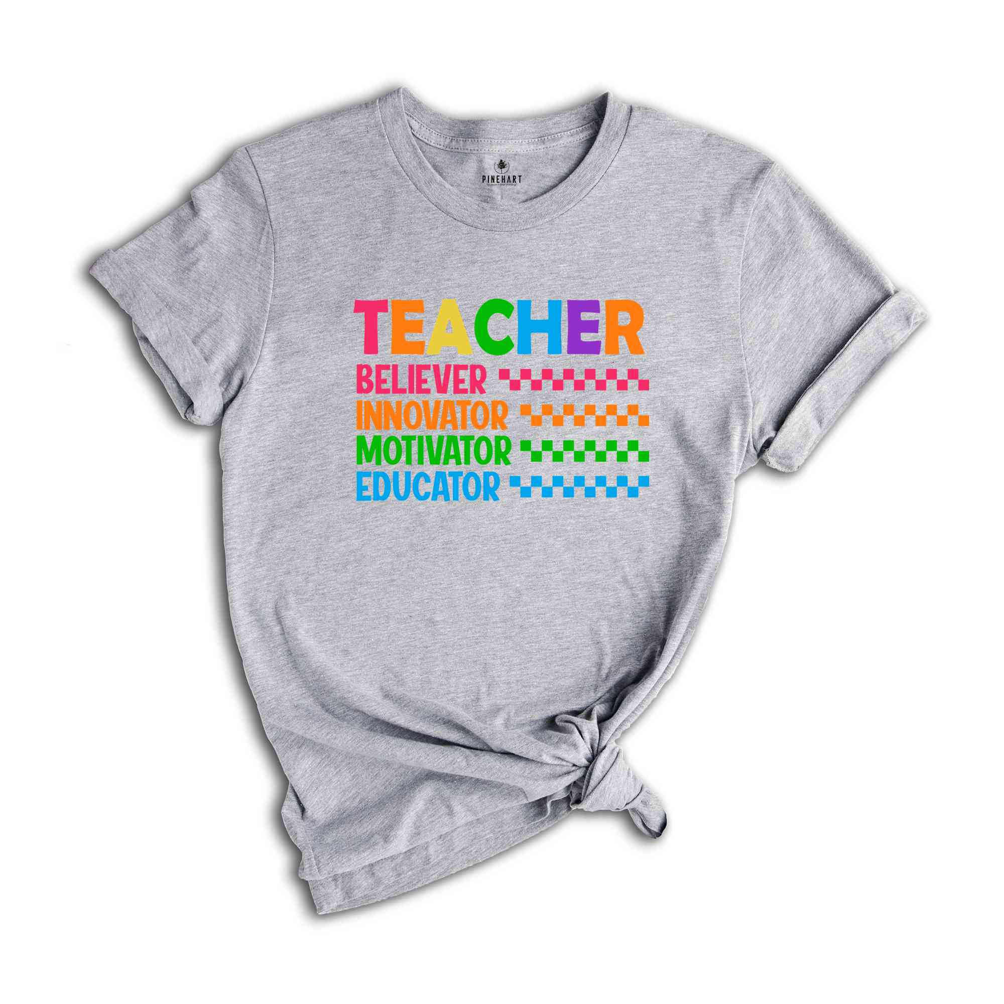 Teacher Believer Innovator Motivator Educator Shirt, Teacher ...