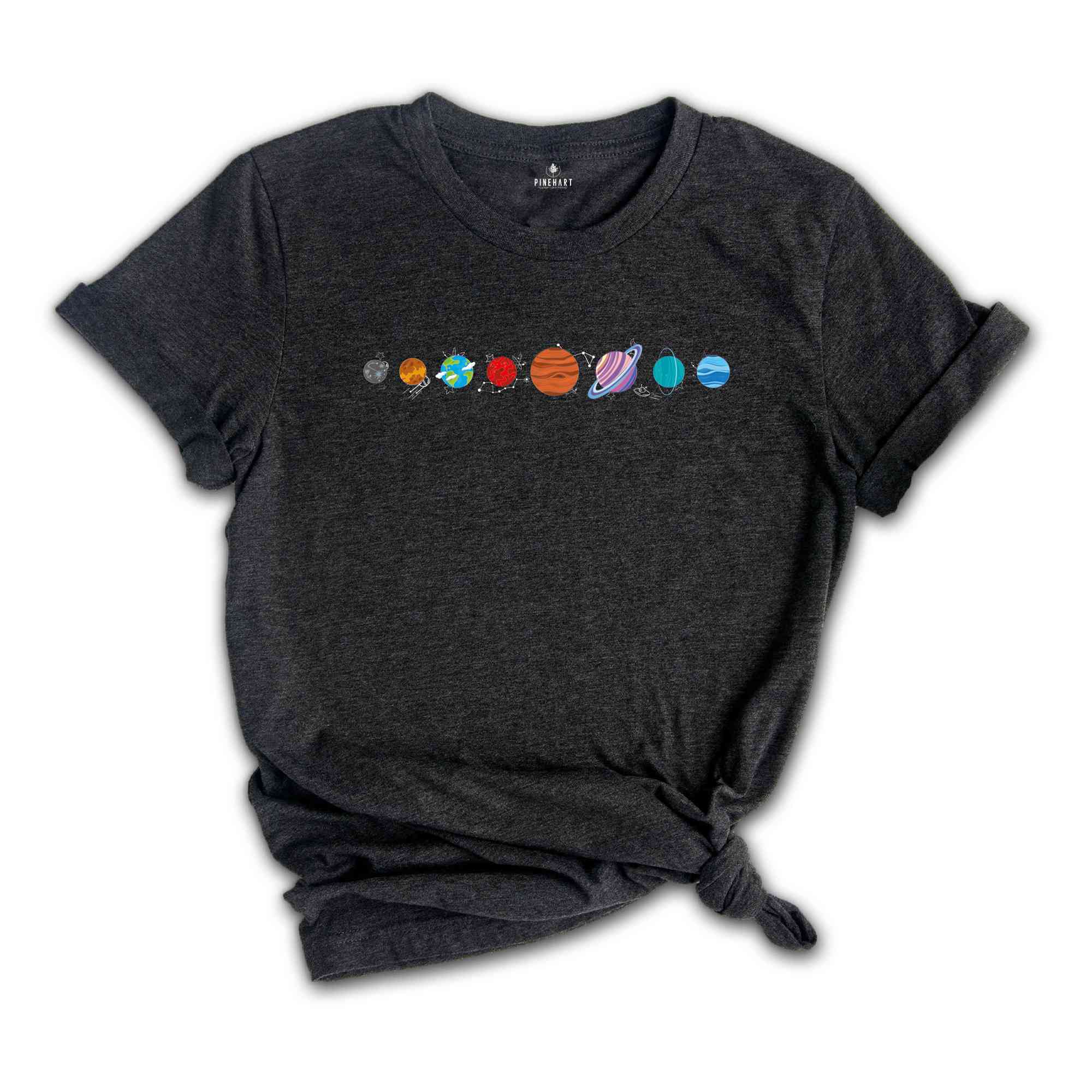 The Planets of The Solar System Shirt, Space Shirt, Space Planet Shirt ...