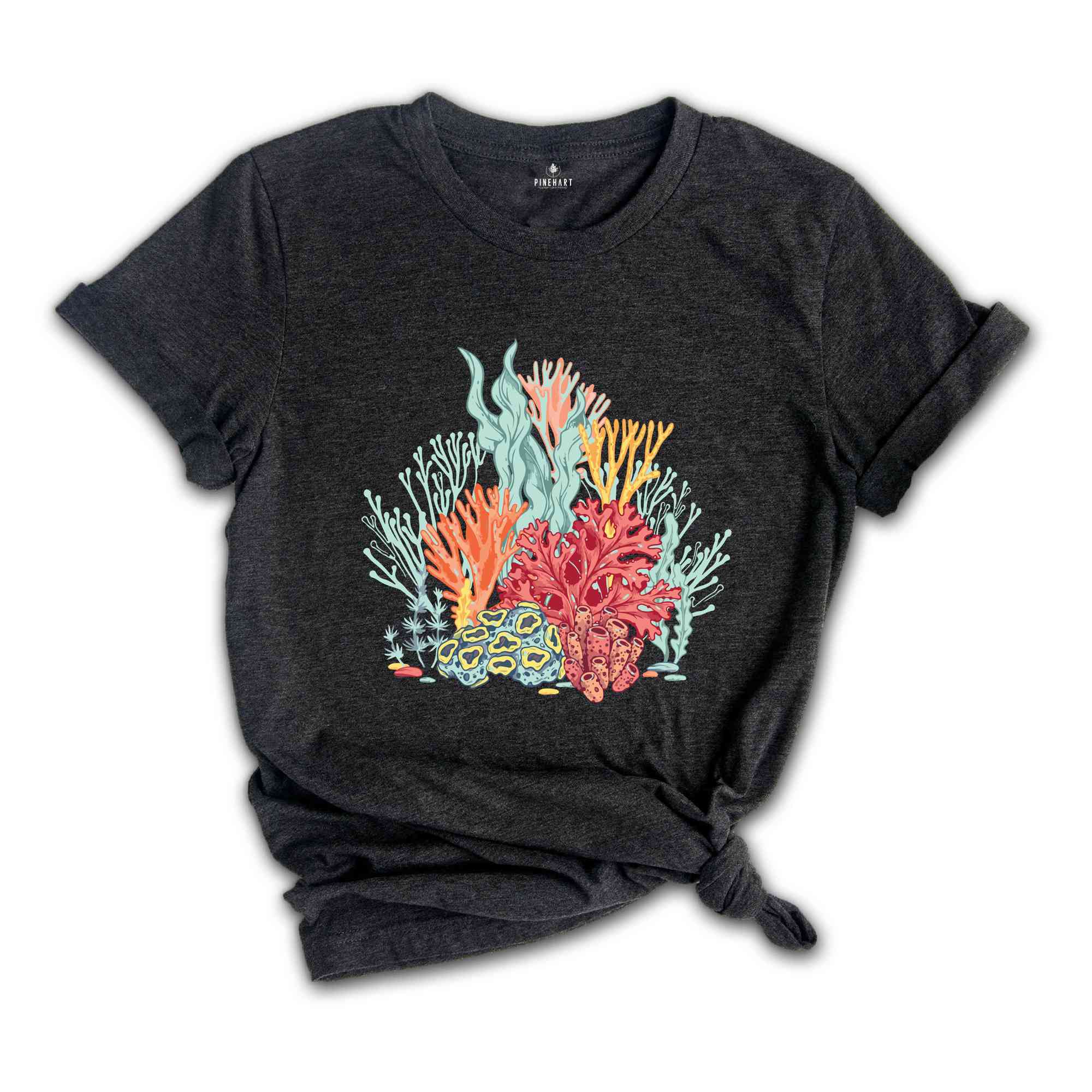 Vintage Sea Coral Reef Shirt, Vintage Beach Shirt, Ocean Life, Girls ...