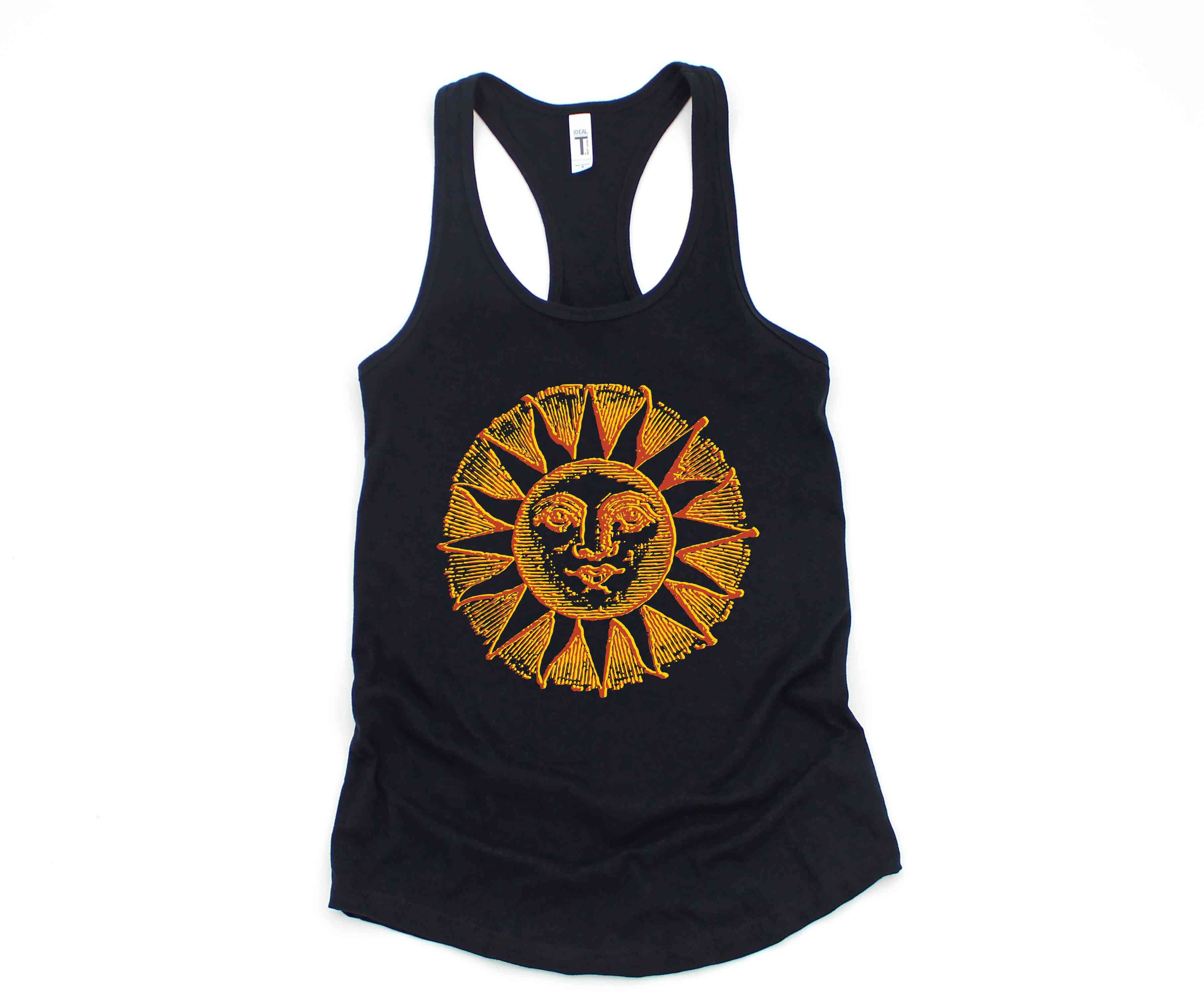 Vintage Sun Tank Top, Boho Sun Tank Top, Summer Tops, Vintage Apparel ...