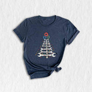 Wrench Christmas Tree Shirt, Mechanic Christmas Shirt, Cool Christmas ...