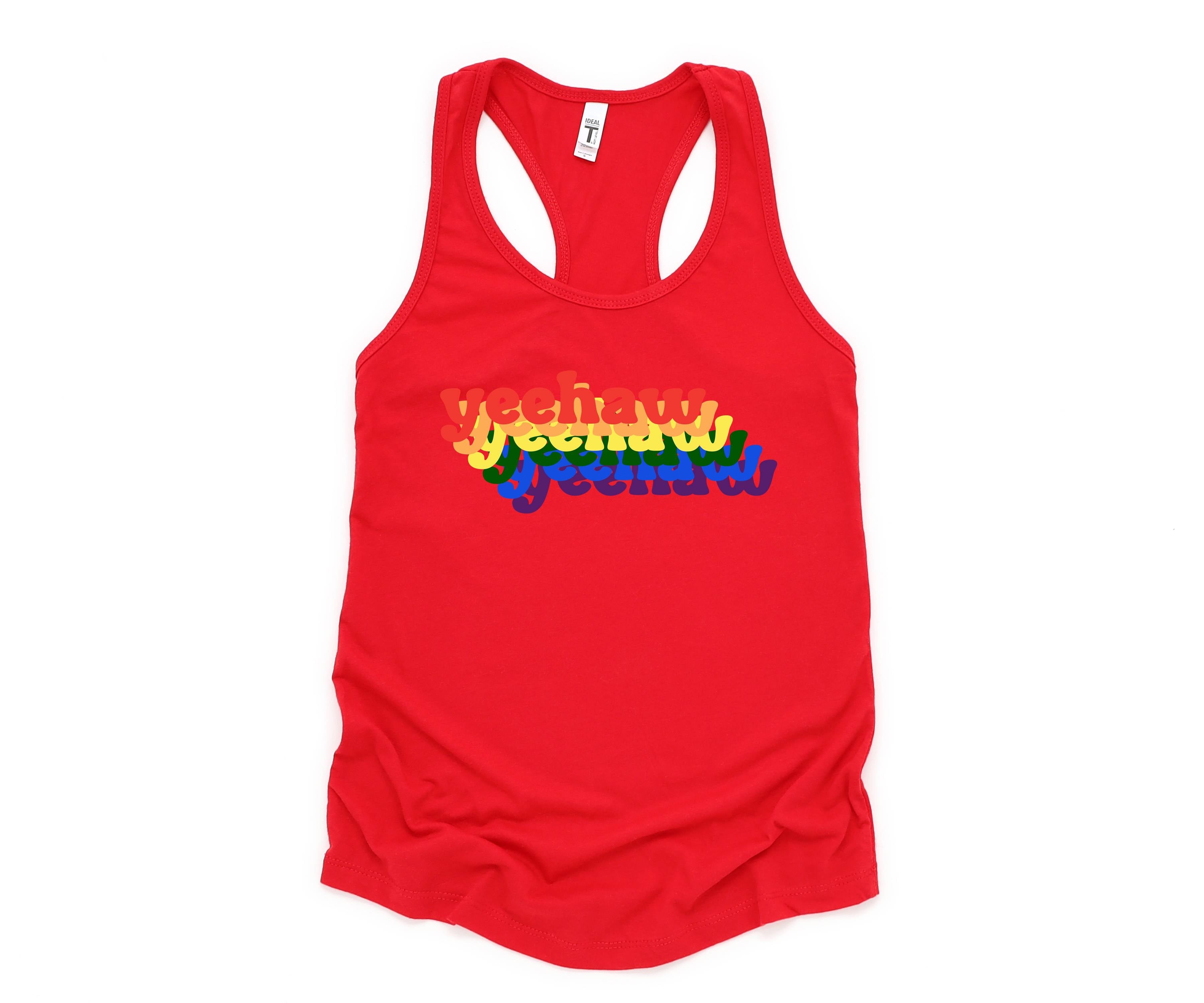 Yeehaw LGBT Tank Top, Pride Month Tank Top, Rainbow Pride Tank Top ...